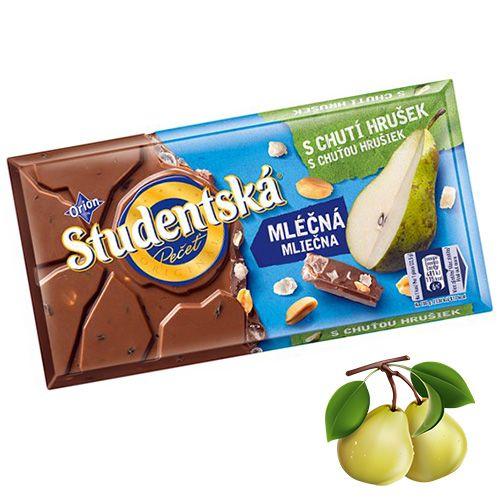 Шоколад молочний із грушею та арахісом Studentska Pecet 180 г (ID ...