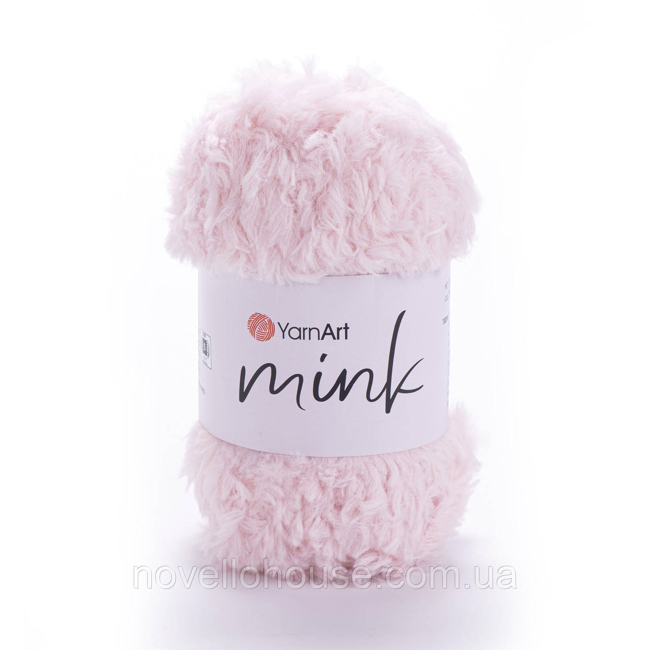 Yarnart MINK (Мінк) № 347 рожевий (Пряжа синтетична, нитки для в'язання ...