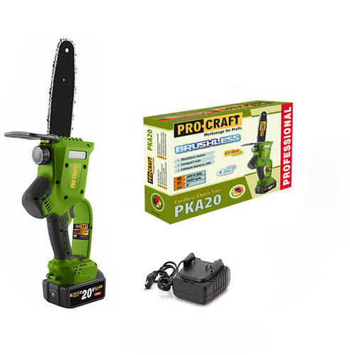 Надежная аккумуляторная пила Procraft PKA20 с бесщеточным мотором с ...