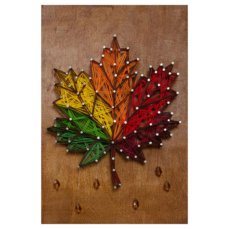 Набор стринг-арт "Листок" ABC-032 деревянная основа (ID#2375894773), цена: 401 ₴, купить на Prom.ua