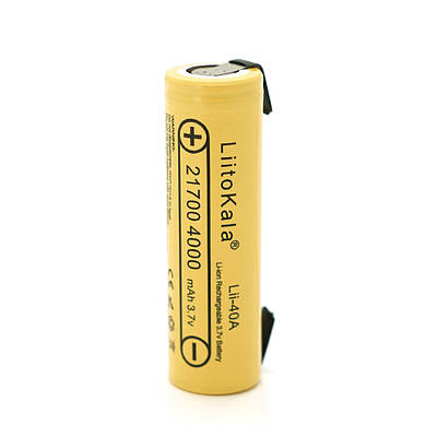 Аккумулятор 21700 li ion liitokala lii 40a 4000mah 4000 4300mah 25a 3 ...