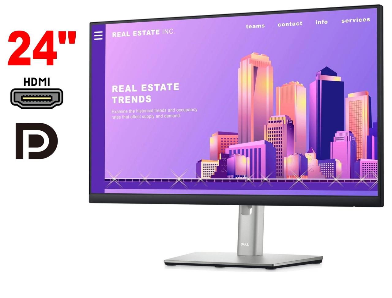 Монитор Dell P2422HE / 24" (1920x1080) IPS / 1x HDMI, 2x DisplayPort ...