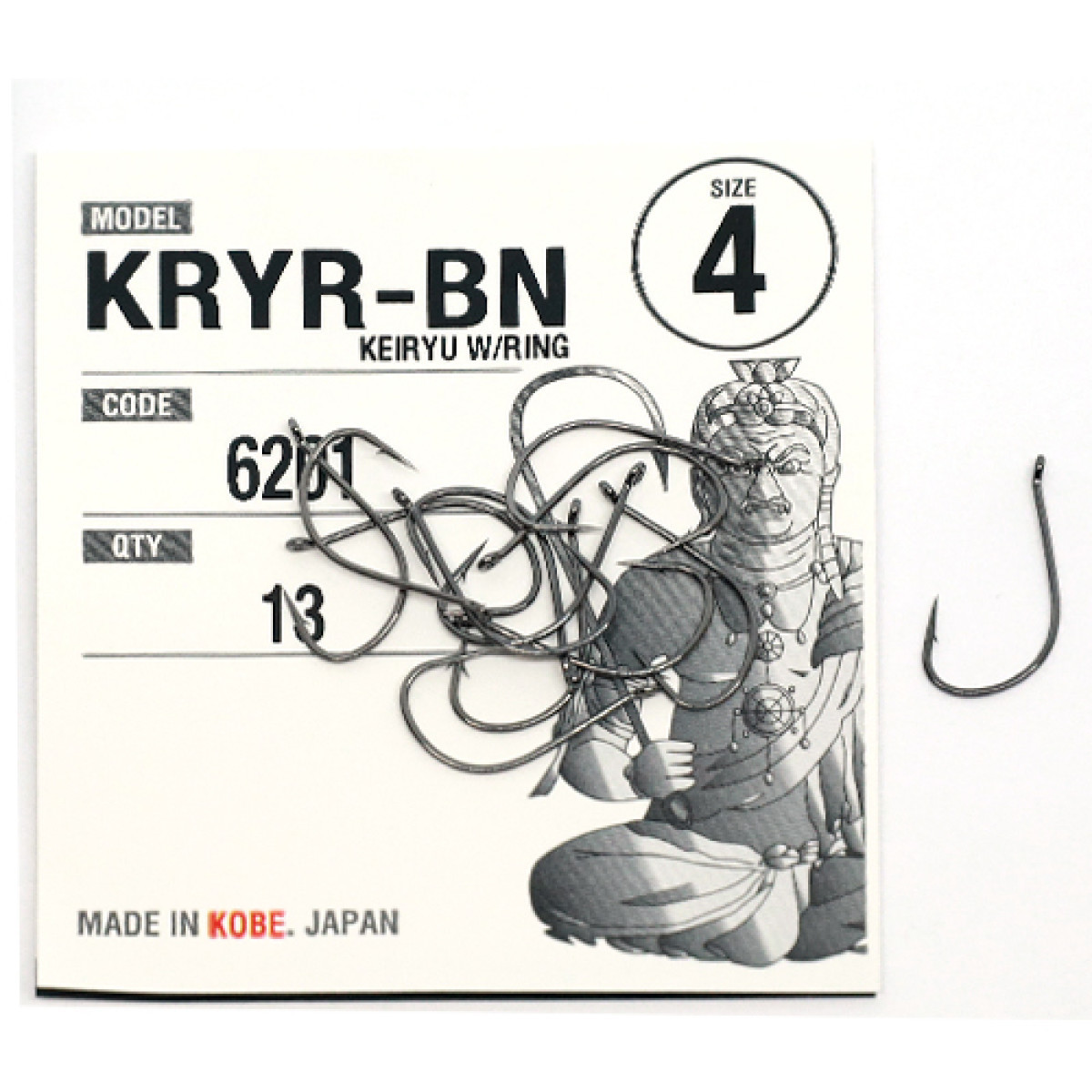 Гачки Fudo Keiryu W/Ring Black 6 (14 шт.) (FHBN62016) (ID#2376722141 ...