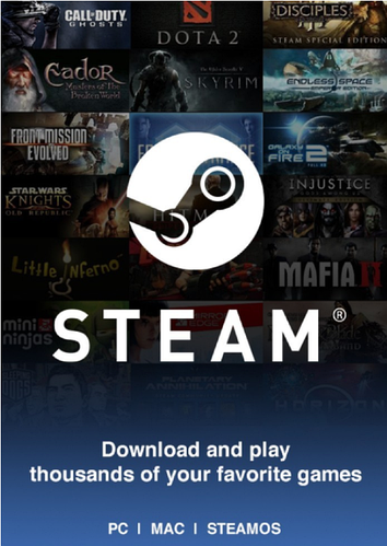 Подарочная карта Steam Gift Card 500 ARS( аргентинське песо) (ID ...