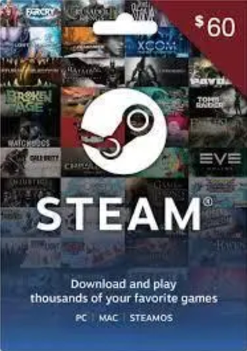 Подарункова карта Steam Gift Card 60 USD (ID#2374949275), ціна: 3045 ...