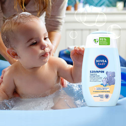 Nivea Baby 2 в 1 гель для миття шампунь для купання з помпою для дітей ...