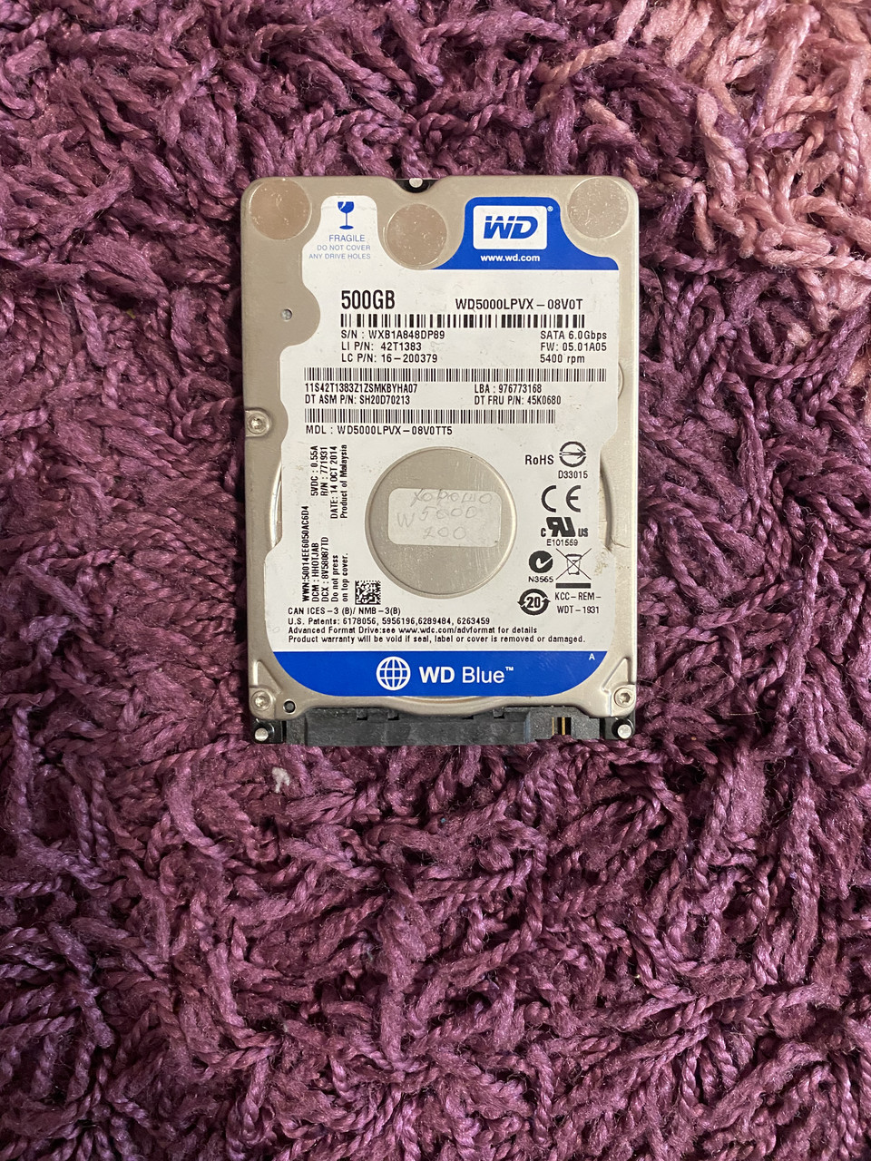 Ssd 2.5 Sata WD Scorpio Blue 320gb Б/У (ID#2377799854), ціна: 149 ...