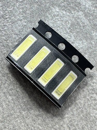 Світлодіод телевізійний 7020 smd 3V 150mA 0.5 W холодний білий 8000K ...