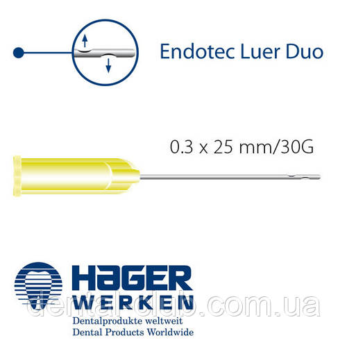 Ендо голки для промивання каналів MIRAJECT ENDOTEC DUO, 0,3х25мм, з ...