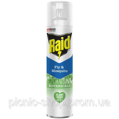 Аэрозоль от насекомых Raid Botanicals Против мух, комаров и ос 300 мл ...