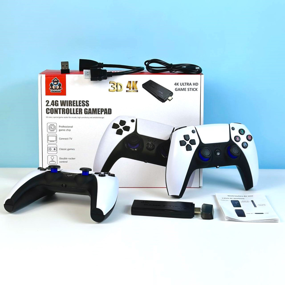 Портативная игровая консоль Game Stick Lite M8 Pro |64Gb, 4K, HDMI| + 2 ...