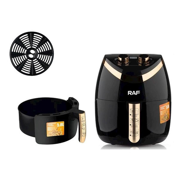 Аэро-Фритюрница RAF R.5232 5,8 л 1500W. FQ-432 Цвет: черный, цена: 2640 ₴, купить на Prom.ua