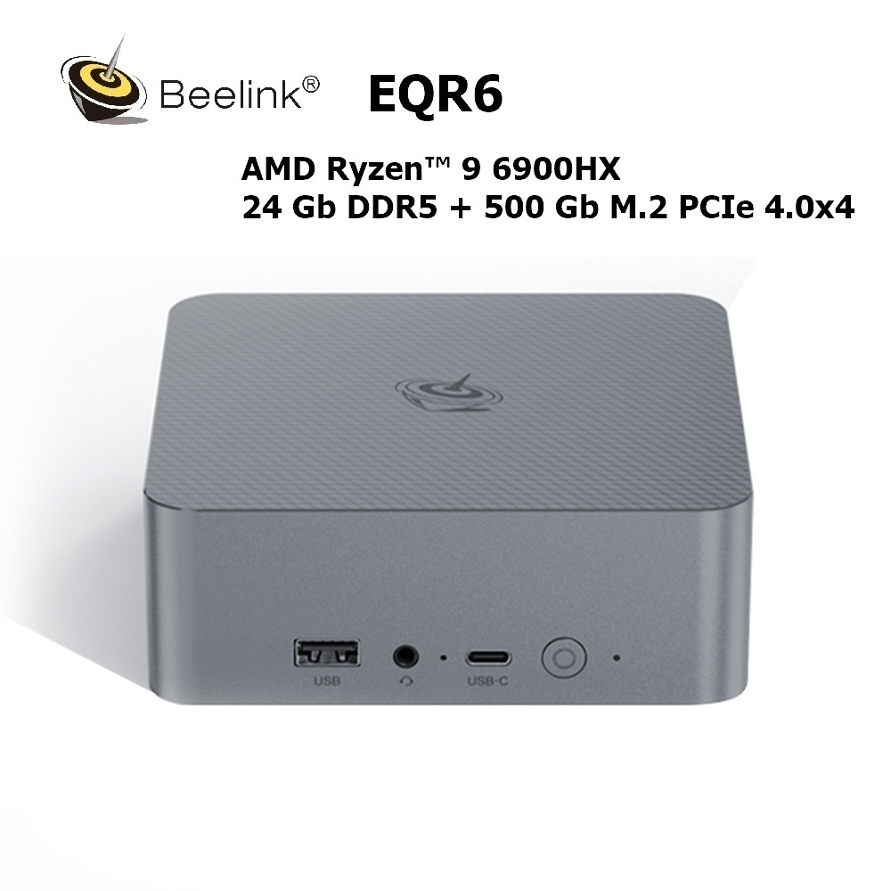 Beelink EQR6 Mini PC AMD Ryzen 9 6900HX, 24GB+500Gb (ID#2379657412 ...