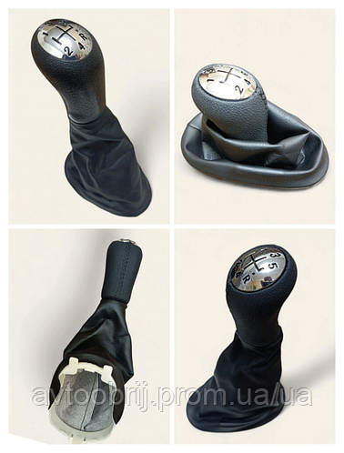 Ручка КПП з чохлом та рамкою 5 ступенів - Renault Clio Mk2, Logan Mk1 ...