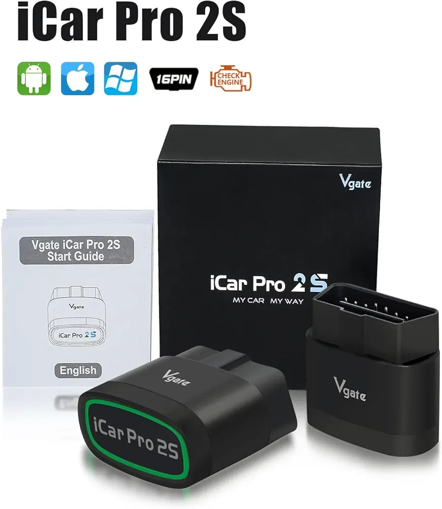 Vgate iCar Pro 2S Bluetooth 5.2 OBD2 Car Scan Tool iPhone, Android ...