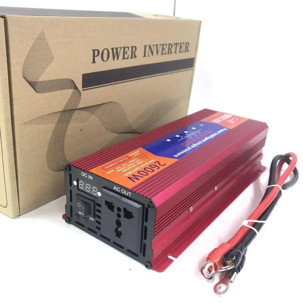 Перетворювач напруги 12V-220V 2600W Eryuan інвертор чистий синус для котла насоса холодильника ...