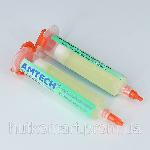 Безвідмивний Флюс AMTECH NC-559-ASM для пайки BGA, SMD, QFN 10ml ...