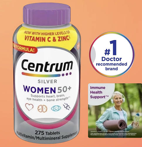 Мультивитамины для женщин 50+ Centrum Silver Women 50+ (275 шт ...