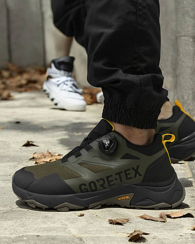 Мужские gore-tex кроссовки олива, Практичные мужские кроссовки цвет ...