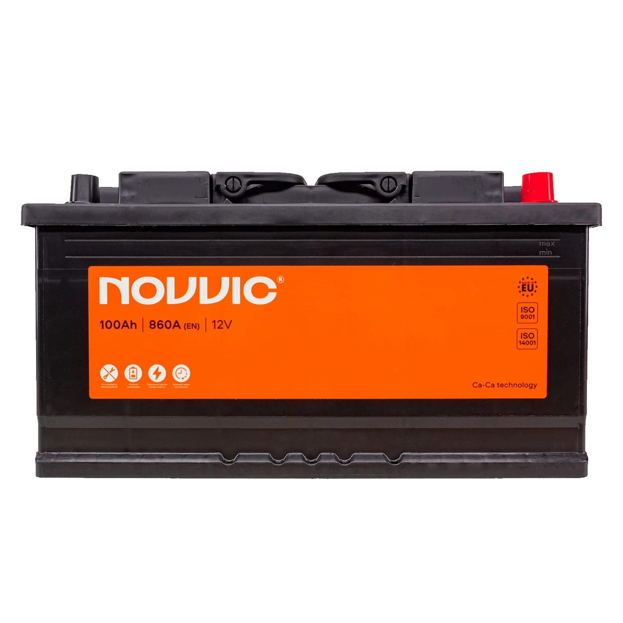 Аккумулятор NOVVIC 12 V 100 Ah 860 R+ 352 мм х 175 мм х 190 мм (JP1000 ...