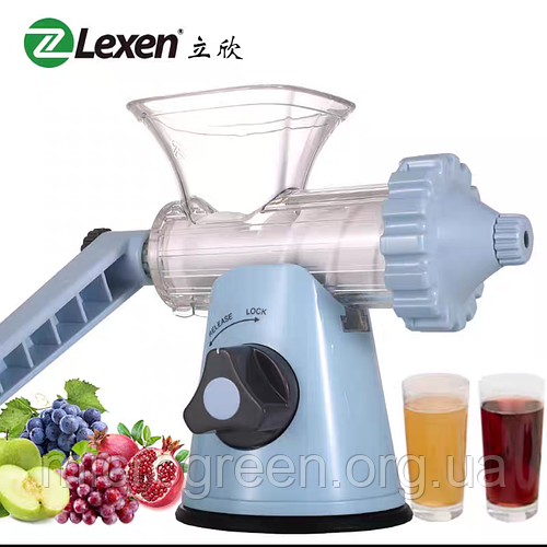 Соковичавниця Lexen Healthy Juicer Manual (Blue) для соку пшениці (ID ...