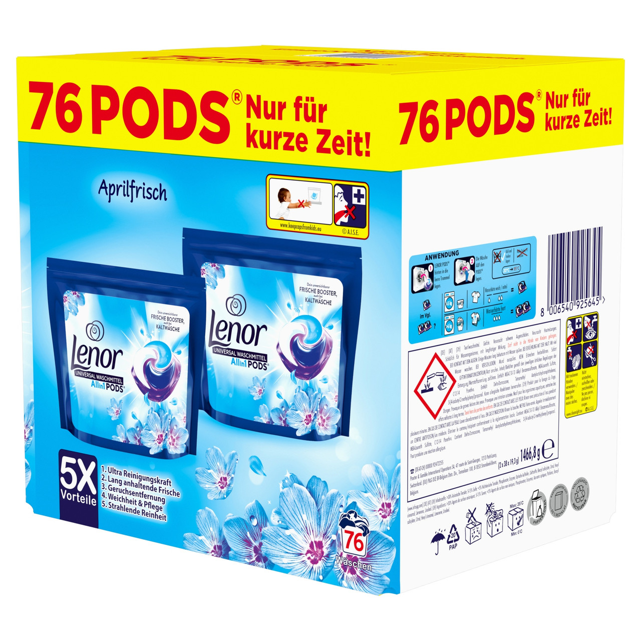 Капсули Lenor Universal All in1 Німеччина 76капсул., цена: 1500 ₴, купить на Prom.ua