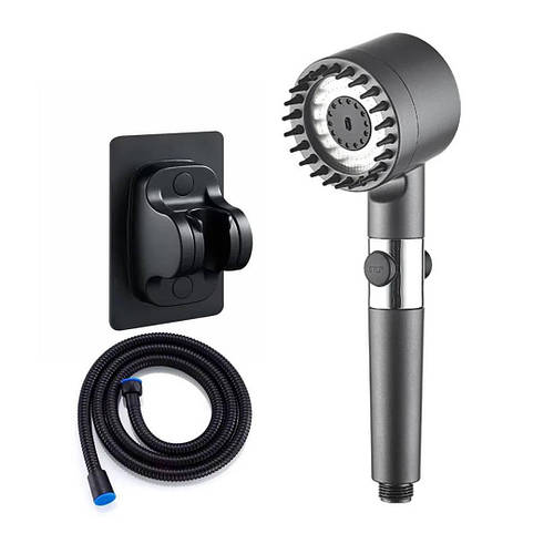 Душевая насадка массажная лейка для душа с фильтром Bodasan 3 режимы подачи воды с держателем и ...