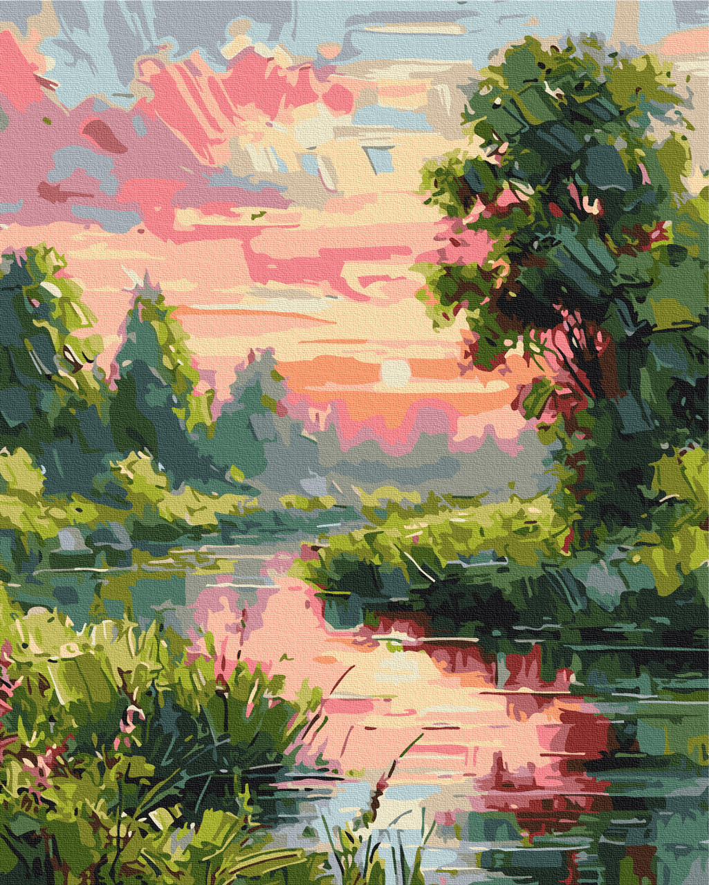 Картина за номерами Brushme Затишний пейзаж Oleg Loburak 40х50 см BS54162: продаж, ціна у Дніпрі ...