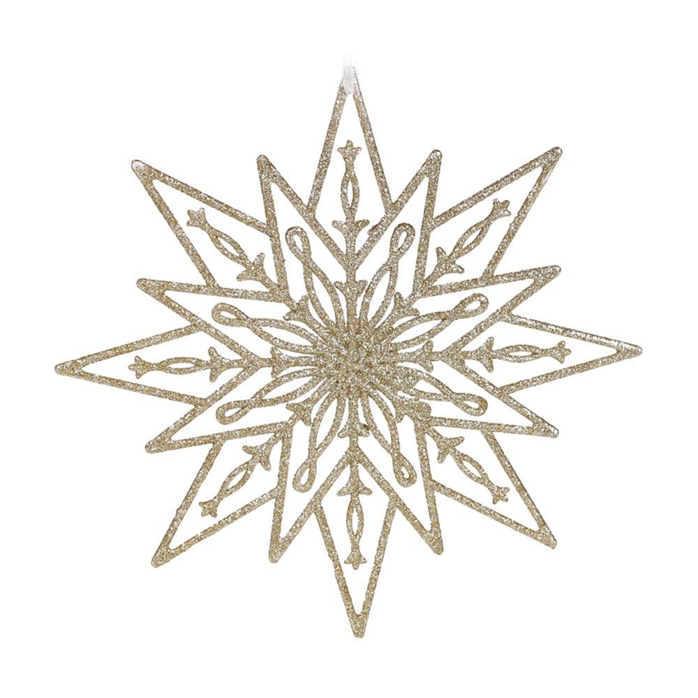 Іграшка на ялинку Різдвяна зірка BonaDi 788-579 24 см золото, ціна: 60 ₴, купити на Prom.ua