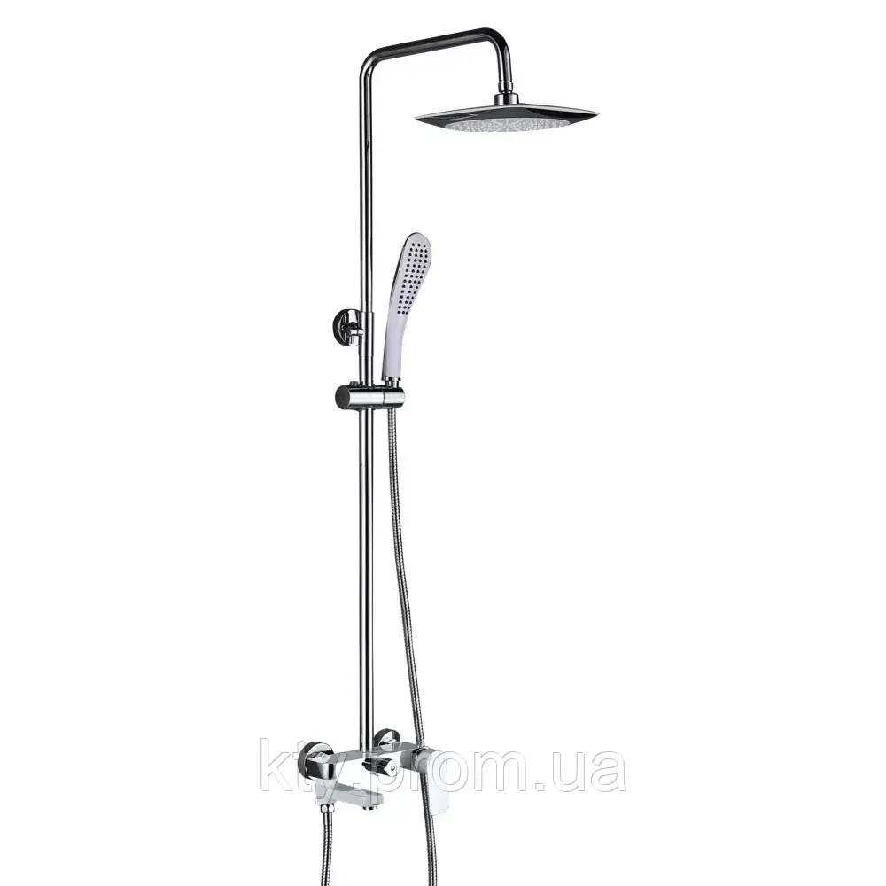 Душевая система с изливом Gappo G2448, белый хром, цена: 9017 ₴, купить на Prom.ua