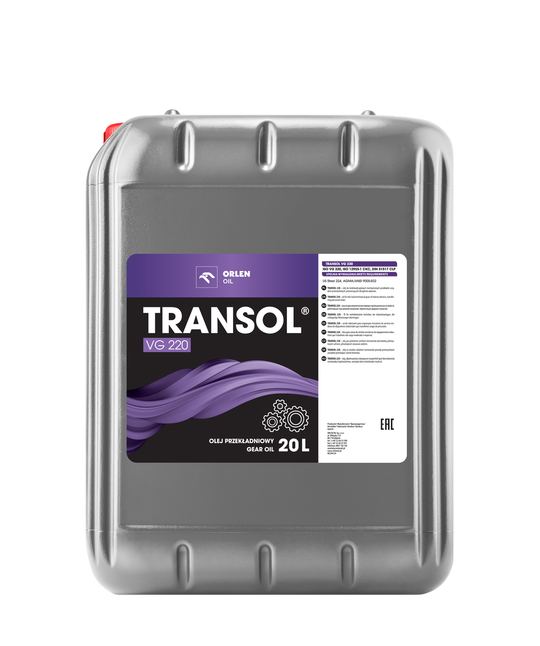 Редукторное масло TRANSOL CLP 220 20л Orlen Oil, цена: 4609 ₴, купить ...