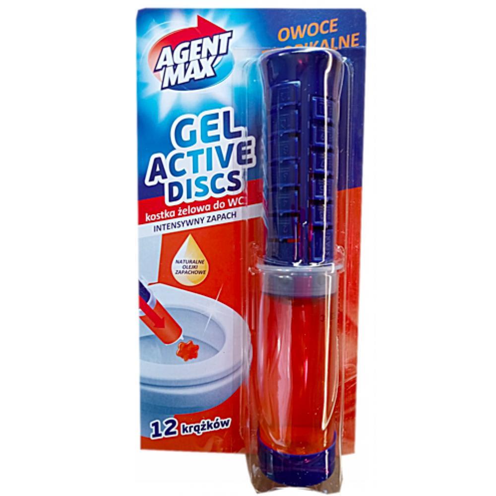 Освіжувач для унітазу з аплікатором Agent Max Тропічні фрукти 12 аплікацій 75 мл (ID#2387959112 ...