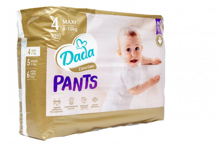 Підгузки-трусики Dada Extra Care Розмір 4 Maxi, 8-15 кг, 39 шт (ID ...