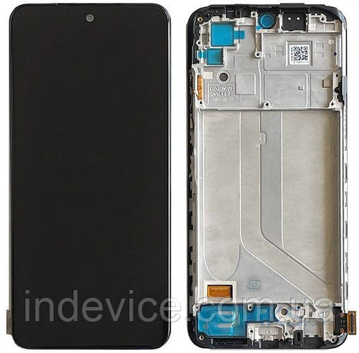 Дисплей Xiaomi Redmi Note 10s M2101K7BG + сенсор черный OLED с рамой ...