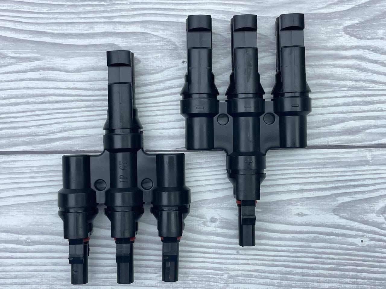 Конектор потрійний MC4 (3 в 1 пара) для монтажу сонячних систем - купити за найкращою ціною в ...