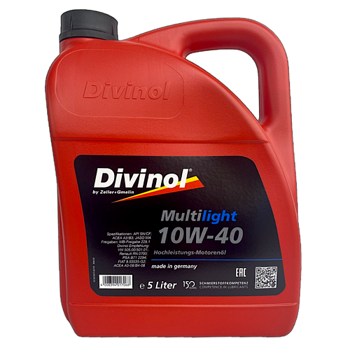 Моторное масло Divinol Multilight 10W-40 (MB 229.1) 5л. (49610) (ID ...