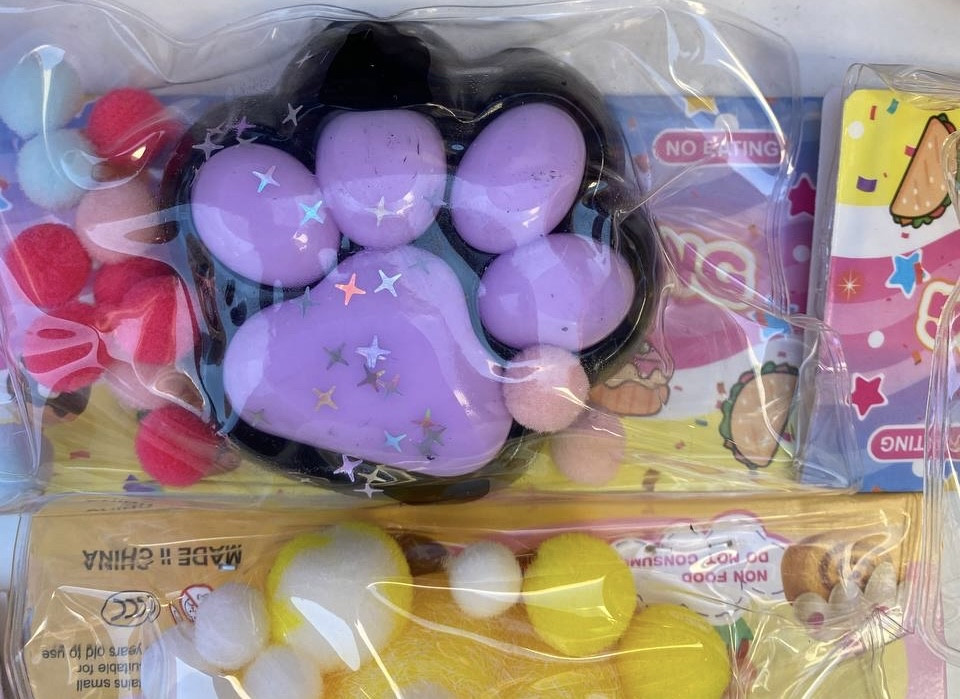 Таба лапка сквиш Ларка фиолетовый с черным (ID#-927854292138953402 ...