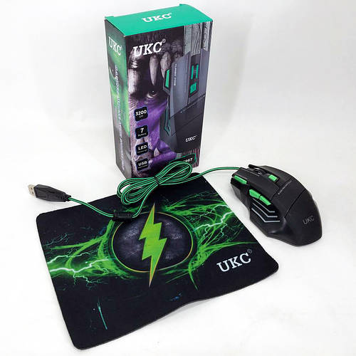 Мышка проводная игровая UKC 6967 FG-866 с ковриком (ID#2391166952), цена: 353 ₴, купить на Prom.ua