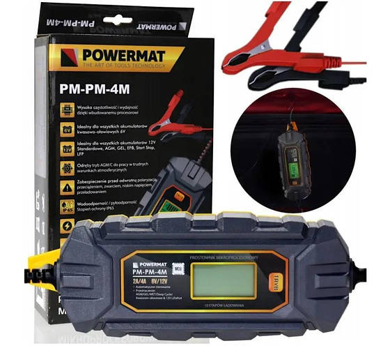 Зарядний пристрій для акумулятора Powermat 4A 6V 12V (ID#2391721232 ...