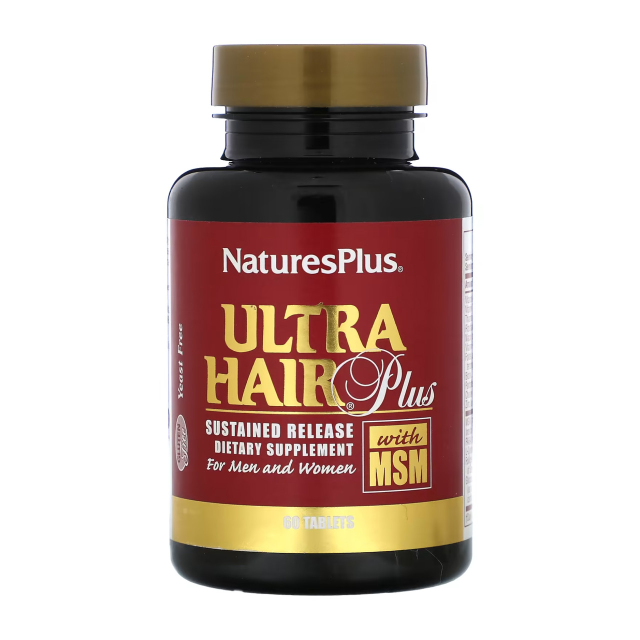 NaturesPlus, Ultra Hair Plus, добавка с МСМ для роста волос, для мужчин ...