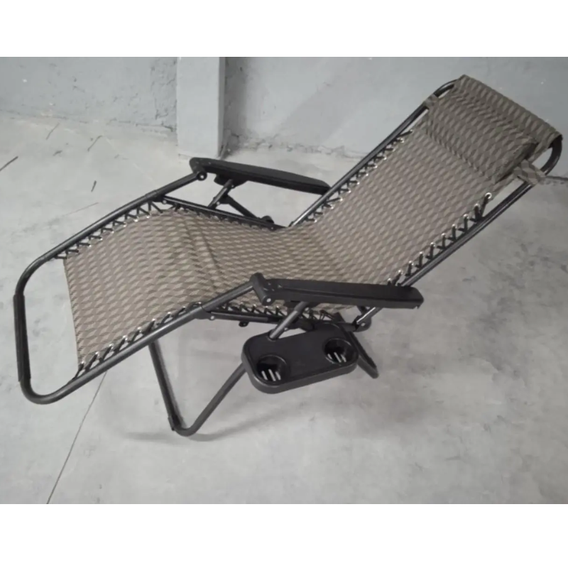 Шезлонг крісло Zero Gravity XXL до 120 кг із підсклянником топ, ціна 2201.50 ₴: купити на Prom ...
