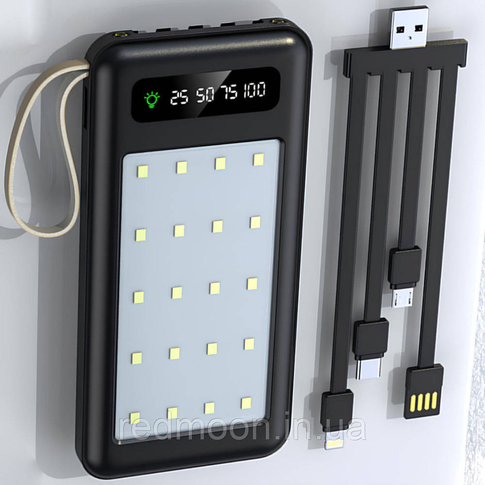 Повербанк з ліхтариком та дисплеєм 10000mAh, ZHY-520 / Зовнішній ...