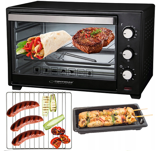 Электродуховка мини-печь Esperanza EKO008 Настольная духовка 20л Tone ...