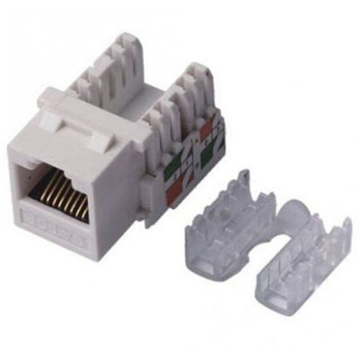 Модуль Keystone RJ45 UTP Cat 5e Slim 110 IDC Kingda (KD-KJ2085UC5E) | KD-KJ2085UC5E-12-RJ45 UTP ...