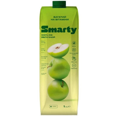 Сок Smarty Яблочный 1л (2612000) | 2612000-0-Яблучний 1 л-Smarty ...