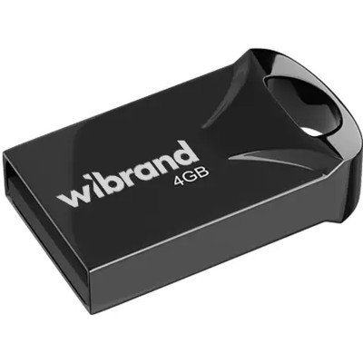 Usb флеш накопичувач wibrand hawk 16 гб usb 20 чорний металевий корпус ...