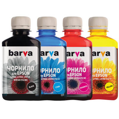 Чернила Barva Epson 112, 4x180 мл (E112-180-MP) | E112-180-MP-0-4 х 180 ...