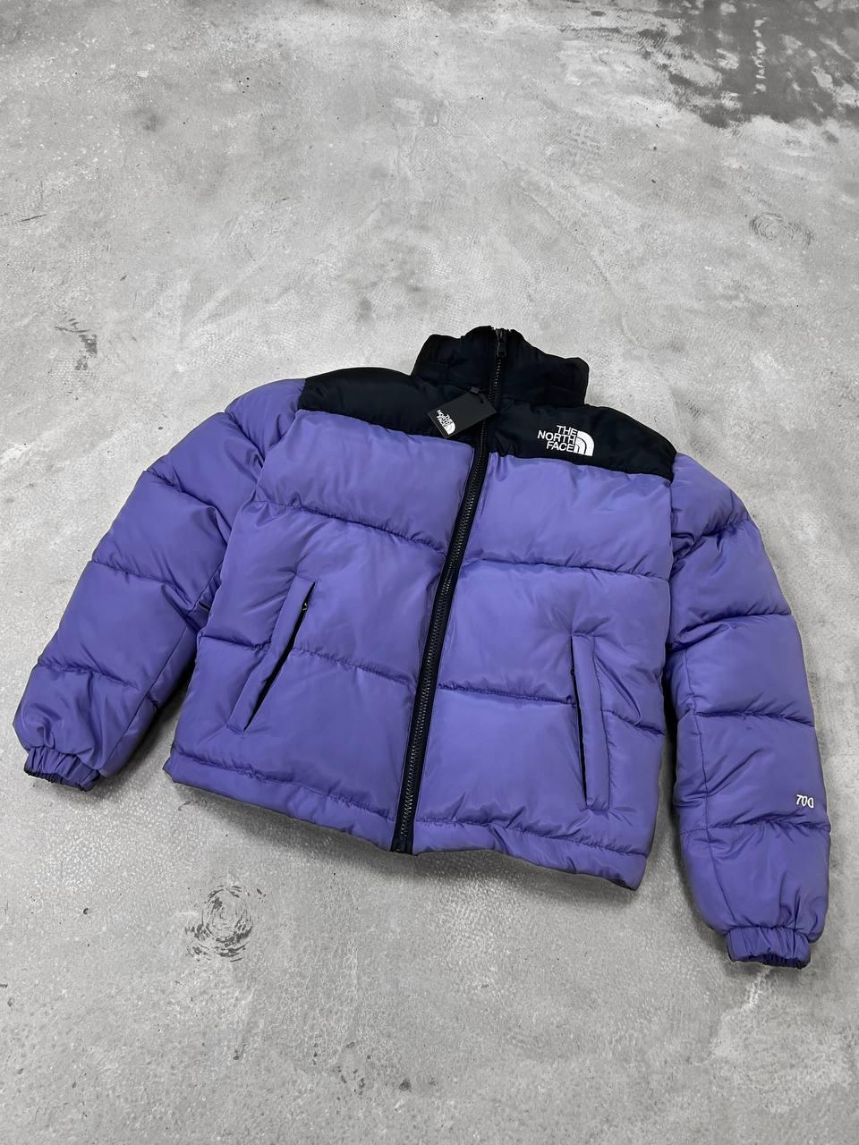 Пуховик The North Face світло-фіолетовий, Пуховик tnf фіолетовий з ...