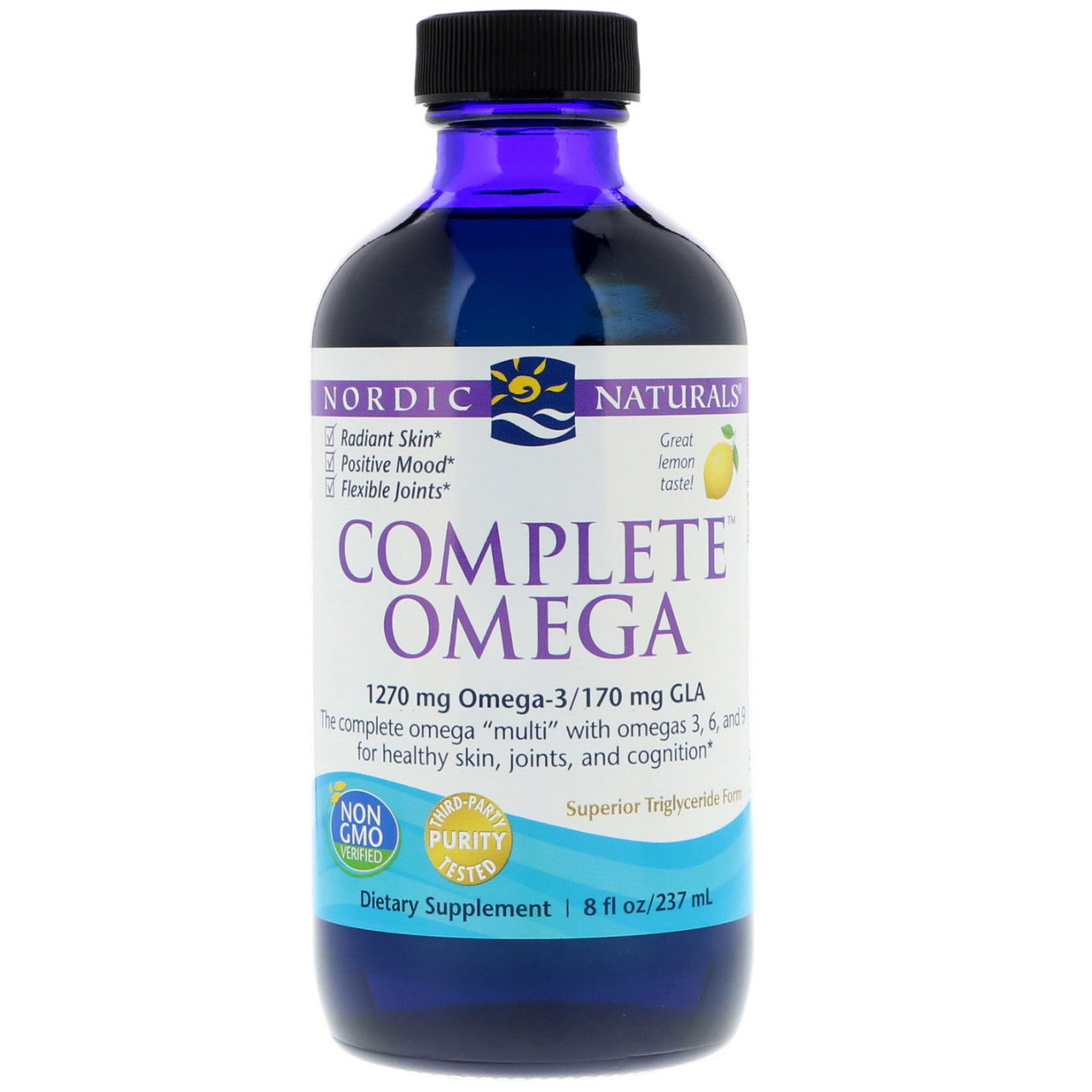 Омега 3 6 9, Complete Omega, Nordic Naturals, лимон, 237 мл. (ID ...