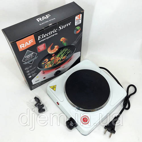 Плита переносная для дома RAF 8010A 1000 Вт, Электроплита на 1 конфорку, QR-814 Электрические ...